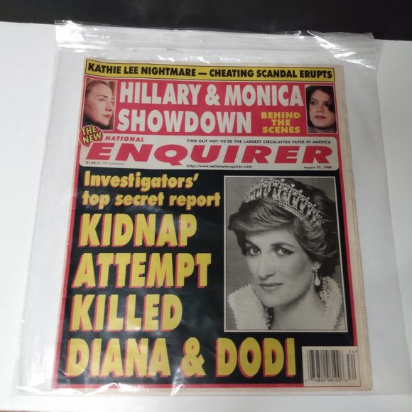 Other | Princess Diana The National Enquirer Tabloid 1998 Princess ...